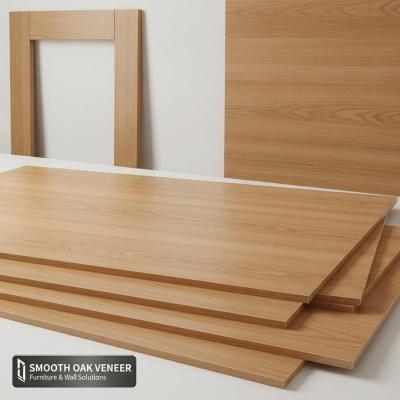 China Smooth Texture Oak Veneer Sheets Sheetwidth Up To 1220mm Suitable For Furniture Cabinet Doors And Decorative Wall Panels for sale
