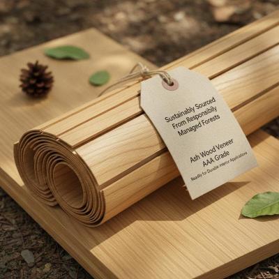 China Sustainably Sourced From Responsibly Managed Forests Ash Wood Veneer AAA Grade Readily for Durable Interior Applications for sale