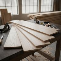 China Sanded And Polished Natural White Ash AAA Grade Wood Material Ideal For Doors Windows And Custom Woodworking Applications for sale