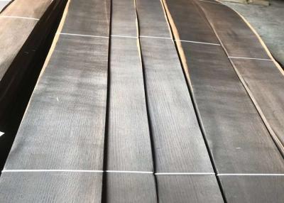 China Smoked White Oak Veneer Sheets 2500mm-3500mm Length, 0.6mm Thickness for Hotel Furniture Decoration for sale