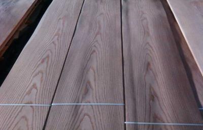 China Red Crown Cut Oak Veneer Sheet 0.5mm Thickness 1200-3800mm Length for Furniture and Plywood for sale