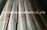 China Natural Quarter Cut Macassar Ebony Veneer 0.5mm for Furniture Surface for sale