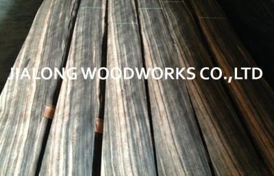 China Natural Quarter Cut Macassar Ebony Veneer 0.5mm for Furniture Surface for sale