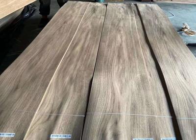 China Natural Black Walnut Crown Cut Veneer Sheet 0.5mm for Furniture Door Plywood for sale