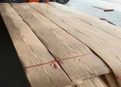 China Sliced Cut Red Oak Veneer Sheet 0.22mm Thickness with Fleece Back for Door Skin and Furniture for sale