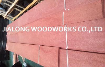 China Natural Sliced Cut Sapele Pommele Wood Veneer Sheet 0.5mm for Hotel Decoration for sale