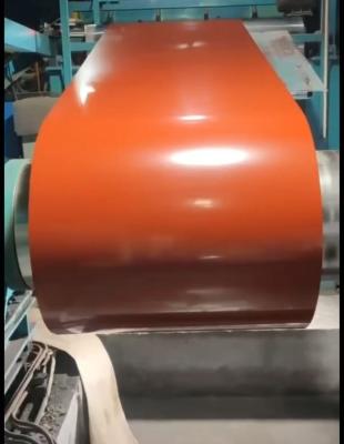 China COLOR Steel PPGI 0.09-0.7Thickness TDC51D Prepainted Galvanized Steel Sheets Color Coil With Strong Anti-corrosion Orange Color for sale