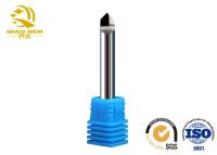 China PCD Milling Cutter 30-45 Degree 6mm CNC Router End Mill for Aluminum Acrylic for sale