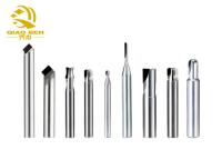 China CNC PCD Diamond Tip Carbide End Mill Milling Cutter 6mm for Graphite Aluminum Acrylic Polishing for sale