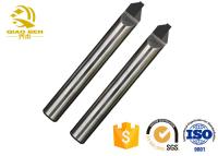 China PCD Diamond Aluminum Milling Cutter One Flute Straight Router Bit Carbide End Mill 6mm for Cast Aluminum Alloy for sale