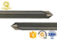 China 45 Degree Chamfer End Mill Cutter 50-10mm Length Solid Carbide 4 Flute for Steel HRC65 for sale