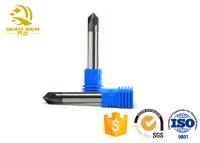 China 45 Degree Chamfer End Mill Cutter 50-10mm Length Solid Carbide 4 Flute for Steel HRC65 for sale