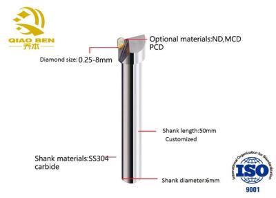 China Strong Hardness Monocrystal Diamond Cutting Tools GR201744202646 Certification for sale