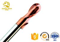 China Two Edge Carbide Ball End Mill for Aluminum Cutting - 65 HRC Hardness, 3800 N/mm² TRS Strength for sale