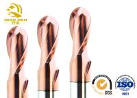 China Two Edge Carbide Ball End Mill for Aluminum Cutting - 65 HRC Hardness, 3800 N/mm² TRS Strength for sale
