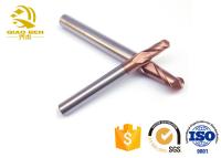 China Tungsten Carbide Roughing End Mills with NACO Coating - 2 Edge Ball End Mill for HRC65 Materials for sale
