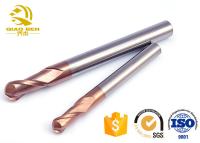 China Tungsten Carbide Roughing End Mills with NACO Coating - 2 Edge Ball End Mill for HRC65 Materials for sale