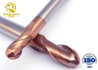 China Tungsten Carbide Roughing End Mills with NACO Coating - 2 Edge Ball End Mill for HRC65 Materials for sale