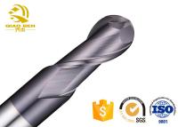 China CNC Two Flute Carbide Ball End Mill with 0.01mm Accuracy and ALTIN Coating for HRC60 Materials for sale