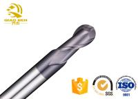 China CNC Two Flute Carbide Ball End Mill with 0.01mm Accuracy and ALTIN Coating for HRC60 Materials for sale