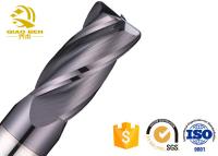 China HRC 65 Four-Edge Rounded Nose End Mill with ALTIN Coating for CNC Steel Processing for sale