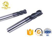 China High Hardness 4 Edge Chamfer End Mill Cutter for CNC Engraving with 0.001-0.005mm Tolerance and HRC60+ Capability for sale