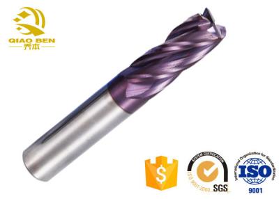 China 60 Degree Chamfer End Mill Cutter with 0.001-0.005mm Tolerance and 65 HRC Capacity for Aluminum Alloys for sale
