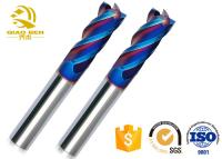 China High Strength CNC End Mill Cutter 1-12mm Diameter 4-Flute V Grooving Tool for Aluminum Alloys ISO9001 Certified for sale