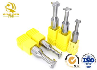 China Tungsten Steel T-Slot End Mill Cutter for Aluminum Alloy ≤65 HRC with 0.5μm Grain Size and 4300 N/mm² Strength for sale
