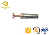 China High Hardness T-Slot End Mill Cutter for Aluminum & Hardened Steel up to 65 HRC with 0.005mm Precision for sale