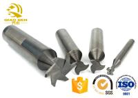 China CNC T-Slot End Mill Cutter HRC45-65 Multi-Edged for Dry Cutting | 0.5-0.7um Grain Size for sale