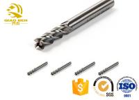 China Anti-Chipping CNC Carbide End Mill 2 Flute for Aluminum - 0.4mm to 1.2mm Diameter Range with 92.6 HRA Hardness for sale