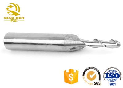 China Auto Radius Carbide Ball End Mill 0.4-1.2mm Diameter with 2 Flutes for Hardened Steel HRC60+ for sale