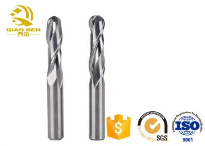 China Double Flute Taper Carbide Ball Nose End Mills 0.4-1.2mm Diameter with AlTiN Coating for Transportation Industry for sale