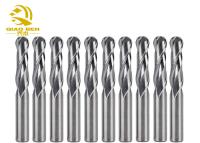 China Double Flute Taper Carbide Ball Nose End Mills 0.4-1.2mm Diameter with AlTiN Coating for Transportation Industry for sale