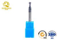 China HRC45 Carbide Ball End Mill 2 Flute Ball Nose with Anti-Chipping Edge - 0.4mm to 1.2mm Diameter Range for sale