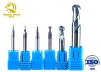 China HRC45 Carbide Ball End Mill 2 Flute Ball Nose with Anti-Chipping Edge - 0.4mm to 1.2mm Diameter Range for sale
