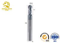 China Tungsten Carbide Ball Nose End Mill 2 Flutes with SGS Certification for HRC65 Materials for sale