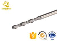 China Large Groove Carbide Ball End Mill 0.4-1.2mm Diameter with AlTiN Coating for HRC60+ Hardened Steel for sale