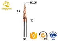 China High Hardness Miniature Tapered End Mills for Woodworking - 0.4-2.5mm Diameter with AlTiN/TiSiN Coatings for sale