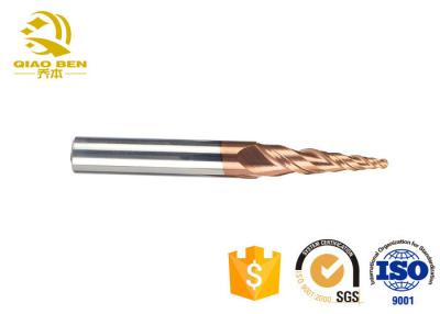 China Tungsten Tapered End Mill Cutter Solid Carbide D4-D10mm with AlTiN Coating for CNC Machining for sale
