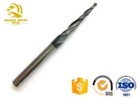 China Tungsten Carbide 2-Flute Tapered End Mills 0.4-2.5mm Diameter for Wood and Metal Cutting for sale