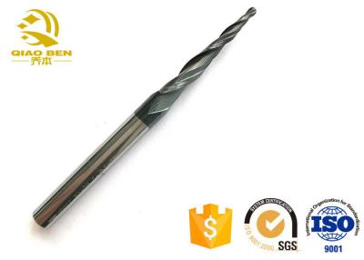 China Tungsten Carbide 2-Flute Tapered End Mills 0.4-2.5mm Diameter for Wood and Metal Cutting for sale
