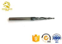 China Tungsten Carbide 2-Flute Tapered End Mills 0.4-2.5mm Diameter for Wood and Metal Cutting for sale