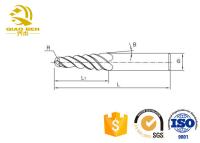 China Tungsten Carbide 2-Flute Tapered End Mills 0.4-2.5mm Diameter for Wood and Metal Cutting for sale