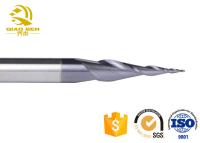 China Tapered End Mill Cutter Solid Carbide AlTiN Coating 0.4-2.5mm Diameter for CNC Milling for sale