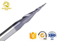 China High Hardness Conical Carbide Tapered End Mills 0.4-2.5mm Diameter with AlTiN Coating for CNC Machining for sale