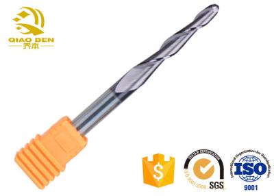 China Tungsten Carbide Tapered End Mill Cutter 0.4-2.5mm Diameter for Materials up to 65 HRC for sale