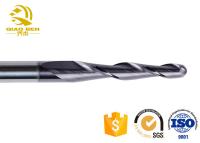 China Tungsten Carbide Tapered End Mill Cutter 0.4-2.5mm Diameter for Materials up to 65 HRC for sale