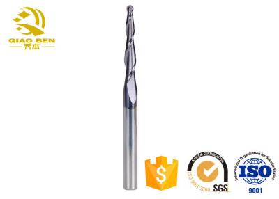 China CNC Carbide Tapered Ball End Mill 1/8 Inch HRC55 with AlTiN Coating for Hard Steel up to 65 HRC for sale